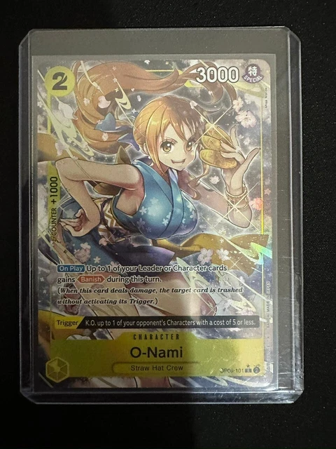 O-NAMI OP06-101 ALTERNATIVE Art One Piece Card Game TCG NearMint/Mint ...