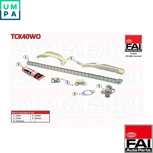 TIMING CHAIN KIT TCK40WO FOR MITSUBISHI 4M41 3.2L 4cyl PAJERO IV £146. ...