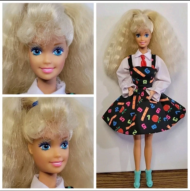 VINTAGE BARBIE SMILING Doll 80-90th Blonde Blue Eyes Very Beautiful $21 ...
