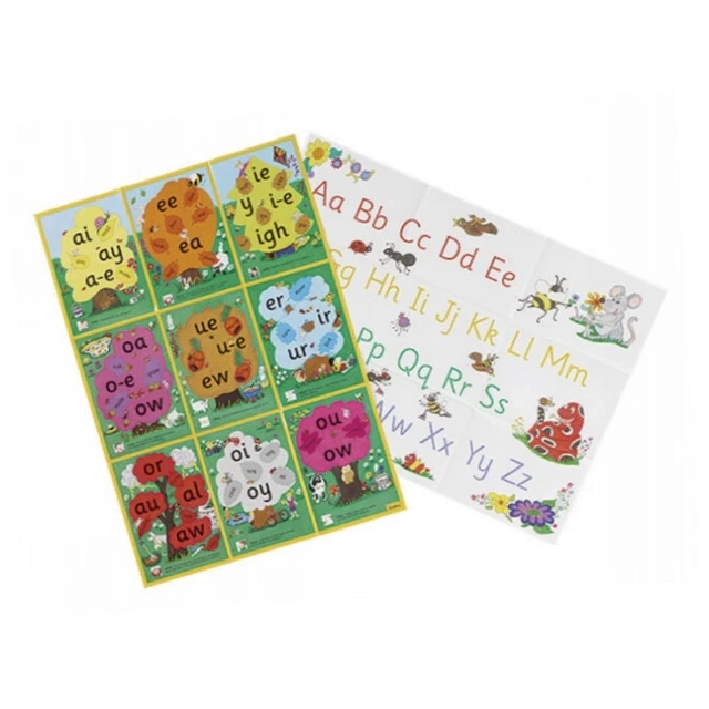 JOLLY PHONICS ALTERNATIVE Spelling & Alphabet Posters - (1994, Poster ...