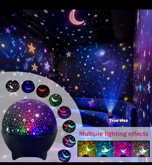 LED NORTHERN LIGHTS Projector Aurora Borealis Lamp USB Remote Bedroom ...