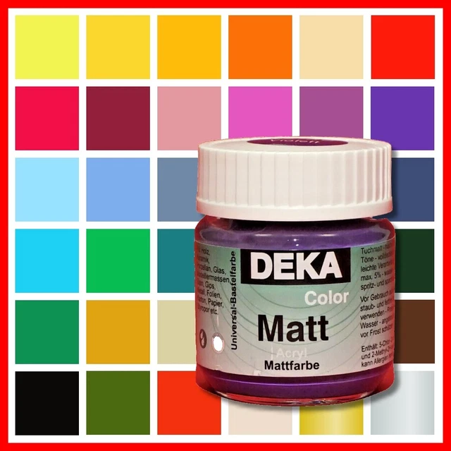 DEKA COLOR MATT, volldeckend, viele Farben zur Auswahl, 50 ml (€99,80 ...