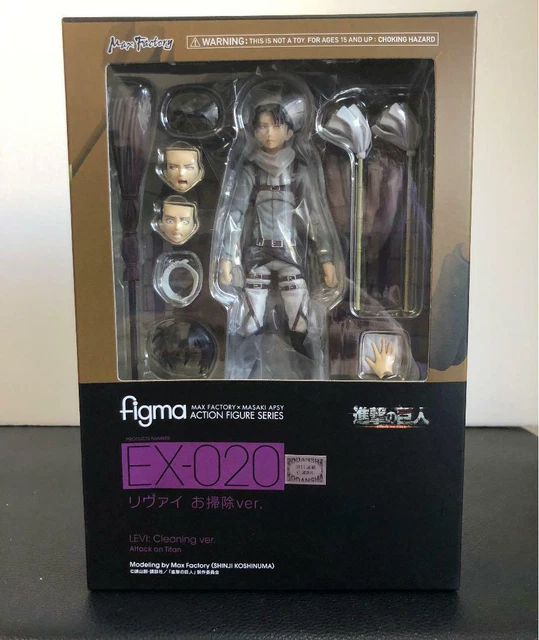 FIGMA EX-020 ATTACK on Titan Levi Cleaning Ver. Action Figure JAPAN ...
