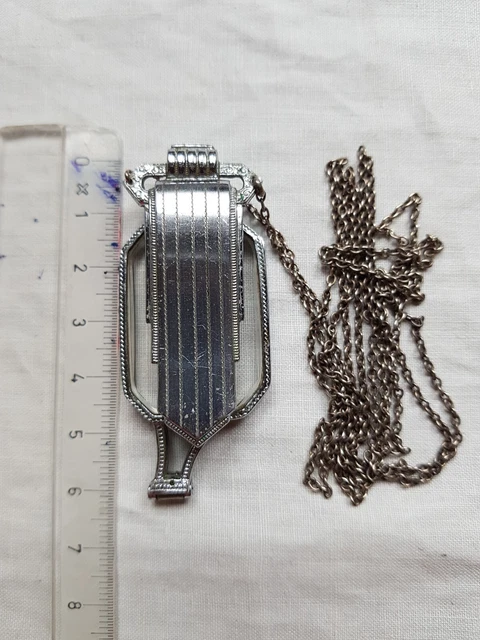 LORGNONS BINOCLES PLIANTS Forme Pince Broche Avec Chaine Type Sautoir ...