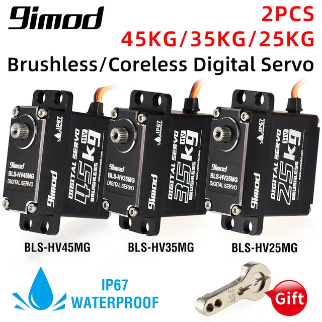 9IMOD 45KG 35KG 25KG Brushless Metal Gear Digital Servo for RC Car Boat ...