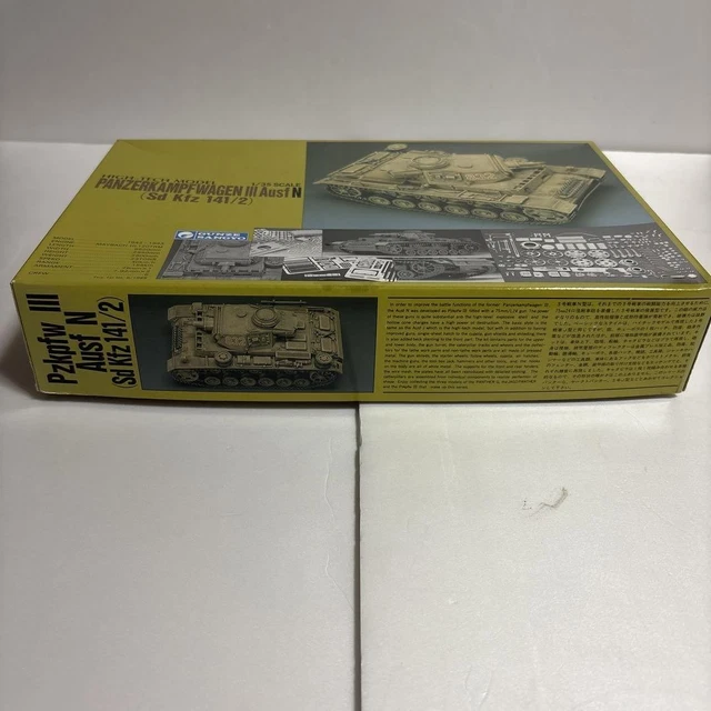 GUNZE 1/35 PANZER III Ausf.N Sd.Kfz.141/2 Model Kit High-Tech WWII ...
