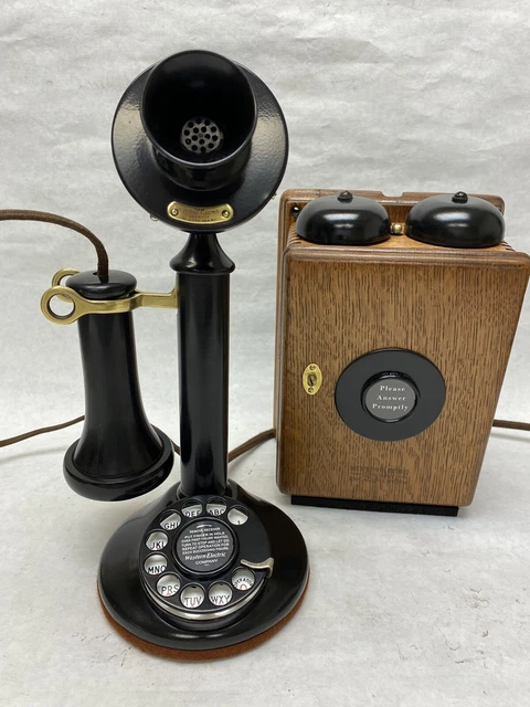 WESTERN ELECTRIC CANDLESTICK Telephone Restored Working £430.73 ...