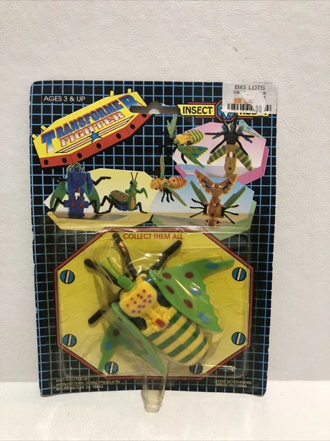 VINTAGE TRANSFORMER FIGHTER 80's insect robot toy sealed rare new (b16 ...
