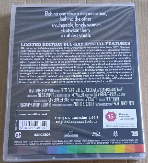 CONNECTING ROOMS - Indicator *Limited Edition (Blu-ray, 2022) £11.95 ...
