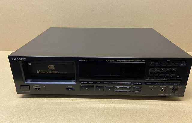SONY CDP-C910 COMPACT Disc Player CD Wechsler CD-Player mit 10 Fach Cd ...