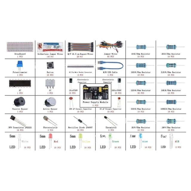 830 TIE POINTS Breadboard Starter Kit Circuit Building $31.71 - PicClick AU