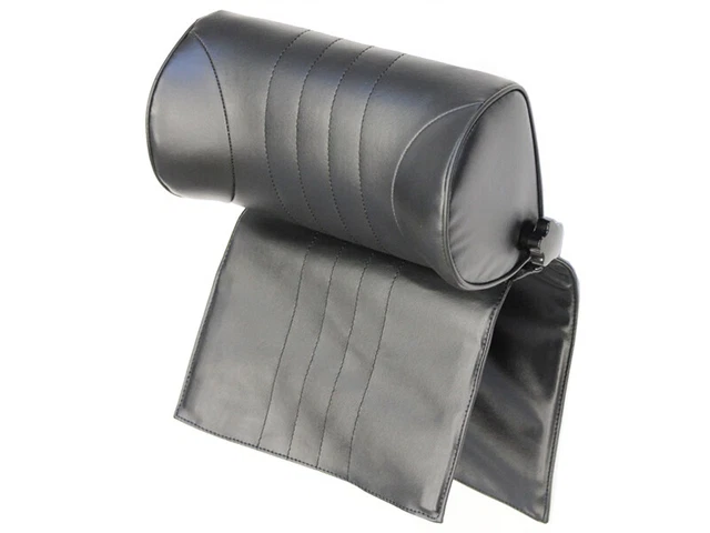 NEUE SCHWARZE UNIVERSAL Oldtimer Kopfstütze Classic car headrest 60er ...