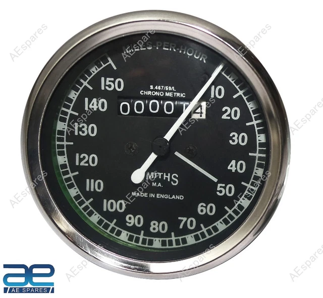 REPLICA SMITHS SPEEDOMETER Speedo 150 Mph For BSA Enfield ECs £19.34 ...