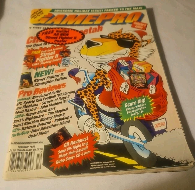 1992 DECEMBER, GAMEPRO Magazine, Awesome Holiday Issue (MH55) $24.99 ...