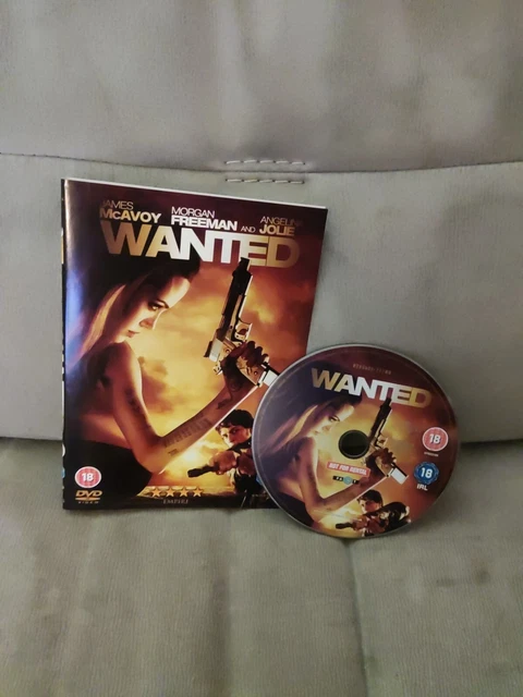 WANTED (DVD, 2008), ONLY DISC & COVER. NO CASE. FREE 📮 POST £1.55 ...