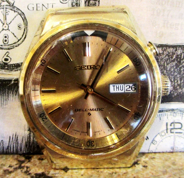 RARE SEIKO BELL-MATIC date 4006-6090T Automatic retrograde classic 1970 ...