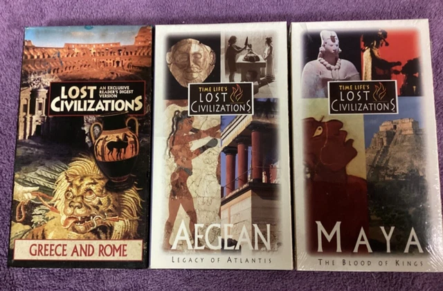 VHS LOTTIME LIFES Lost Civilizations Ancient Rome & Greece Mayan Tape ...