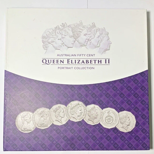 AUSTRALIAN 50C QUEEN Elizabeth II Portrait Coin Collection - 1966 ...