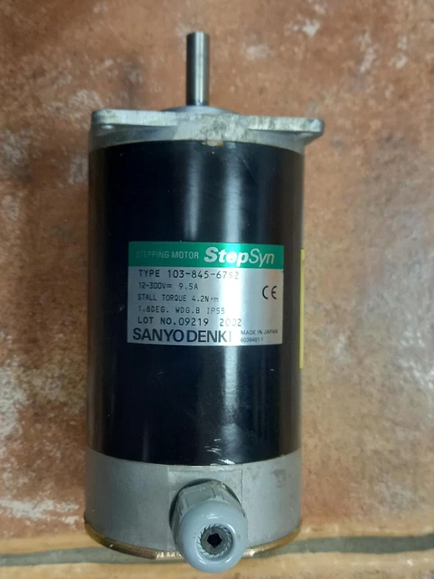 SANYO DENKI STEPSYN Stepper Motor Type 103-845-67S2 12-300v 9.5a 4.2Nm ...