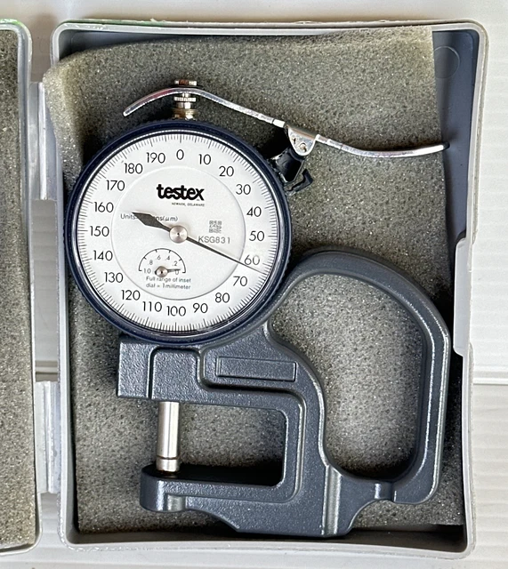 TESTEX KSG831 SURFACE Profile Dial Thickness Gauge for Testex Replica ...