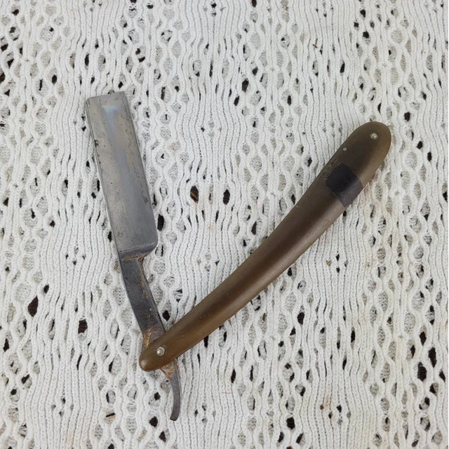 VINTAGE &THE WINNER& Shaving Barber Straight Razor Blade Knife $22.99 ...