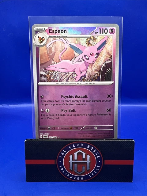 2025 POKEMON PRISMATIC Evolutions Espeon 033/131 PREen TT1 $0.99 - PicClick
