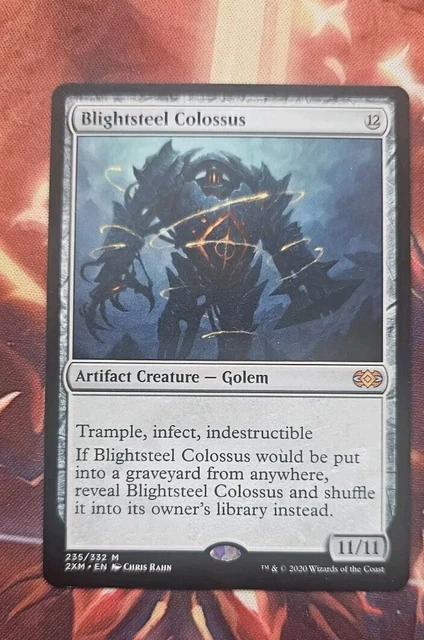 BLIGHTSTEEL COLOSSUS NEUF comme neuf Double Masters Magic The Gathering ...