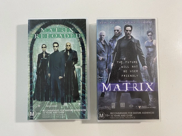 THE MATRIX VHS Video Bundle The Matrix & Matrix Reloaded $32.00 ...