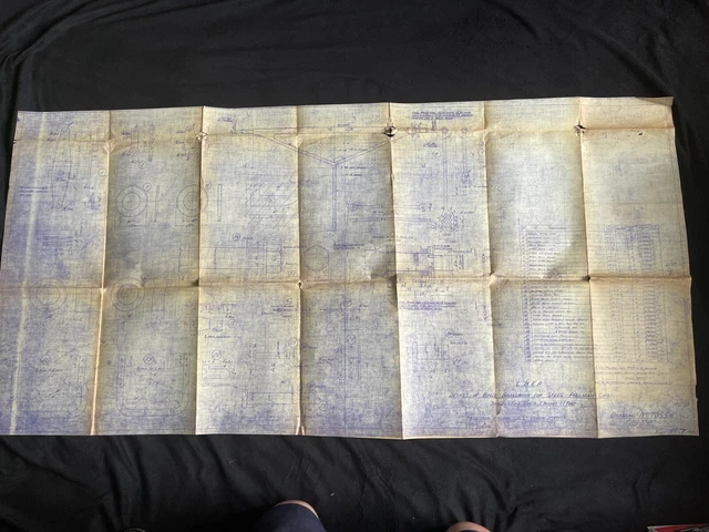 LNER PULLMAN TRIEBWAGEN Vintage DREHGESTELLBRUCH Bauplan Zeichnung ...