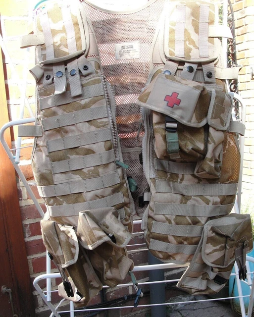 BRITISH MILITARY DESERT DPM MOLLE Tactical Load Carrying Webbing Vest £ ...