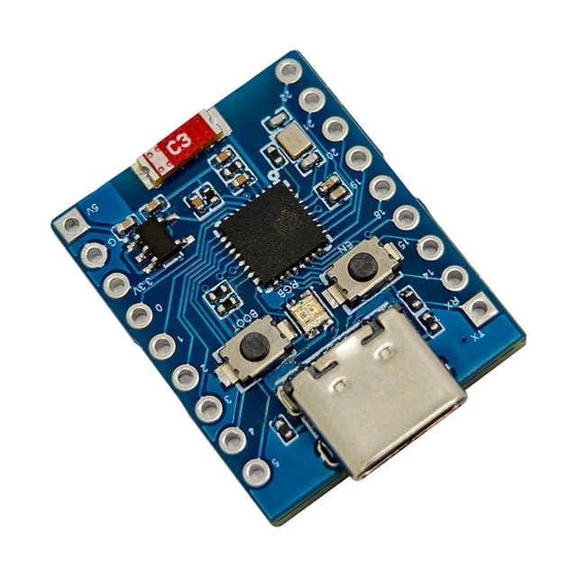 ESP32C6_TINY MICROCONTROLLER DEVELOPMENT Board with Built-in LED WS2812 ...