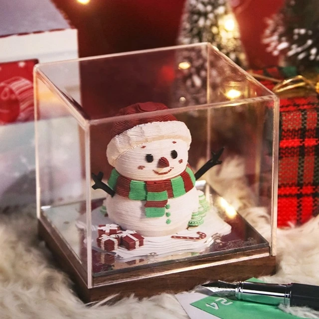 2026 DAILY CALENDAR Paper Sculpture Snowman Calendar For Holiday ...