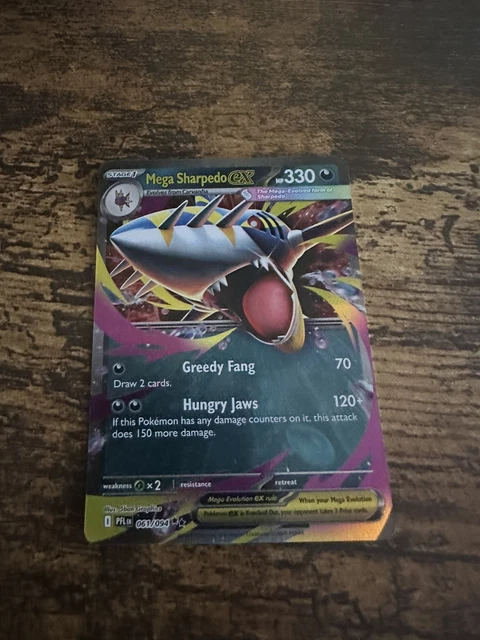 POKEMON TCG - Phantasmal Flames Mega Sharpedo Ex 061/094 £1.16 ...