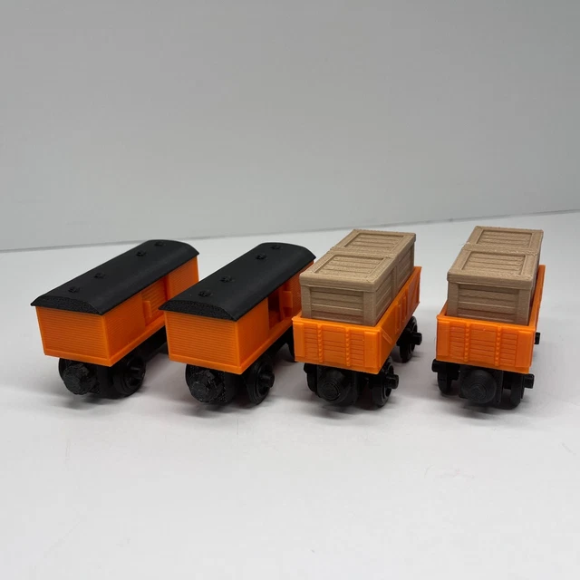 WOODEN RAILWAY COMPATIBLE Cargo & Box Car Train Custom Made Thomas ...