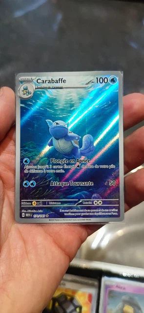 CARTE POKÉMON CARABAFFE 171/165 Full Art SECRETE - EV3.5 151 FR Neuve ...