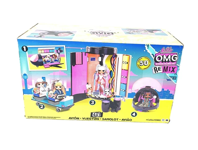 LOL SURPRISE OMG Remix 4-in-1 Plane Playset Transforms with 50 ...