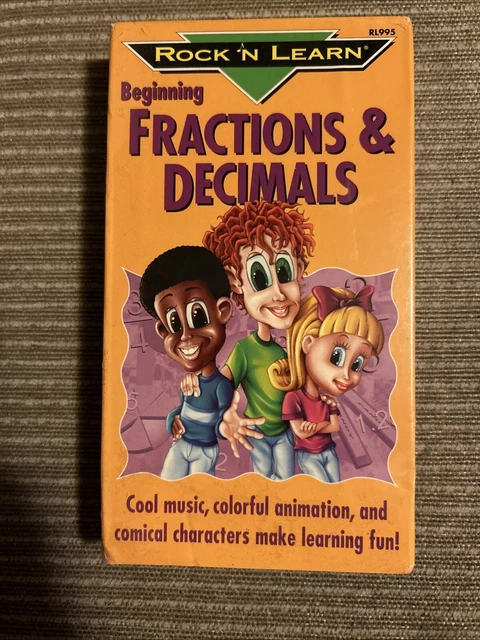 ROCK N LEARN - Fractions Decimals (VHS, 2004)NOS £18.89 - PicClick UK
