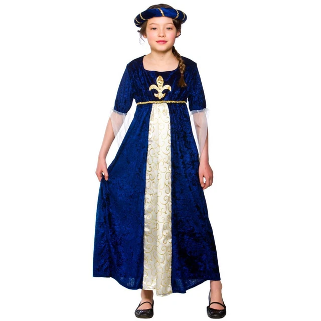 WICKED COSTUMES TUDOR Princess Girl's Fancy Dress Costume £12.99 ...