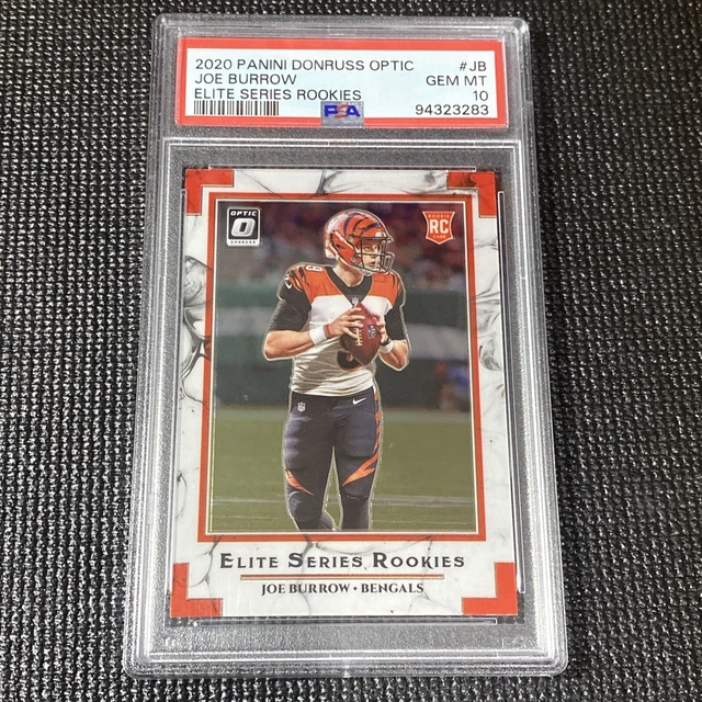 2020 PANINI DONRUSS Optic Joe Burrow PSA 10 Elite Series recrue #ESR-JB (RC) EUR 45,16 - PicClick FR