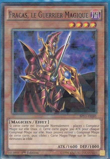 YU-GI-OH! FRACAS, LE Guerrier Magique BP03-FR005 1ère Ed. SHATTERFOIL Rare Goat EUR 10,00 ...
