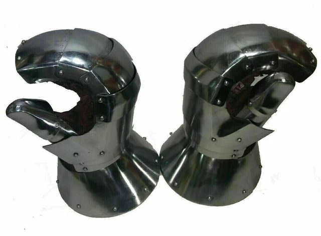 MEDIEVAL REENACTMENT SCA Milanese Gauntlets 16G Steel Mitten LARP ...