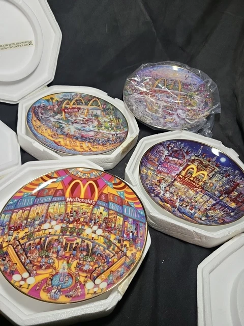 MCDONALDS GOLDEN SERIES Franklin Mint Limited Edition Collectors Plates ...