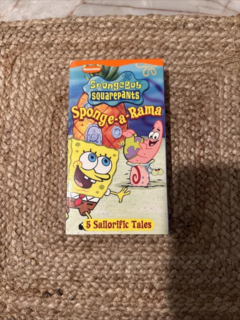 SPONGEBOB SQUAREPANTS VHS Sponge-A-Rama 2003 Nickelodeon Cartoon 5 ...