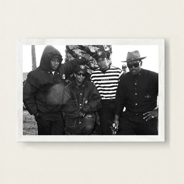 TOILE TABLEAUX N.W.A Hip Hop musique Rap Dr. Dre eazy-e ice cube 50x70 ...