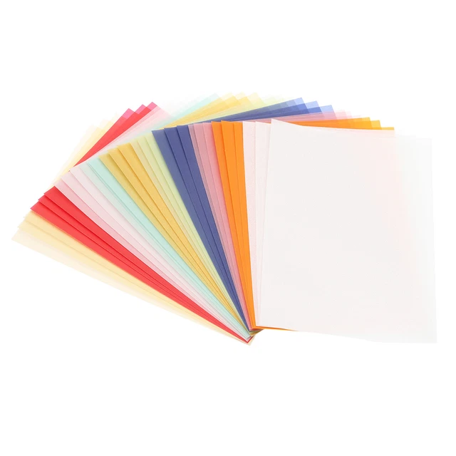 100 SHEETS 4&X6& Vellum Papers, 100GSM Printable Translucent Papers, 10 ...