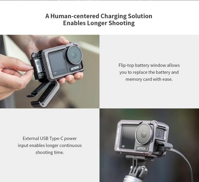 HOUSING CAGE FOR Osmo Action 3 Camera Protective Case Frame Shell ...