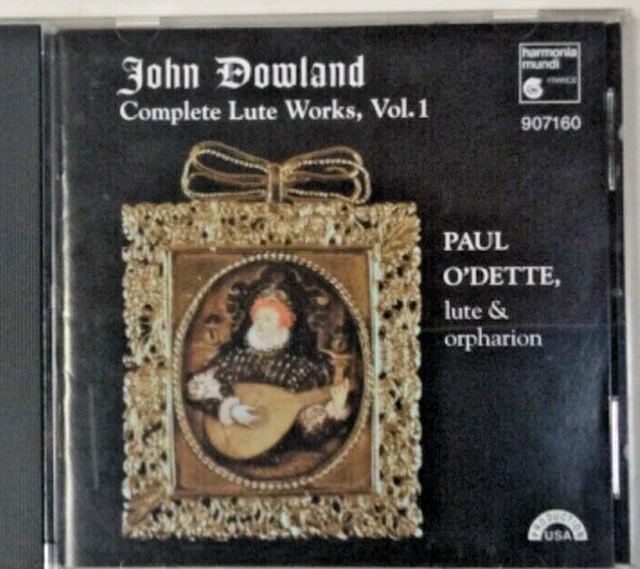 JOHN DOWLAND COMPLETE Lute Works Vol.1 Audio CD MINT! $23.15 - PicClick CA