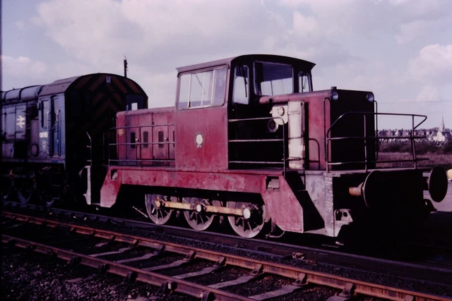 1980S BRITISH RAIL BR Diesel Electric Loco Railway 08 115 Slide Ref 204 ...