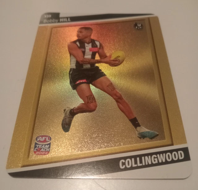 2024 AFL TEAMCOACH Collingwood Gold Card Bobby Hill 139 $10.00 ...