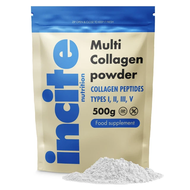 MULTI COLLAGEN POWDER 500g Unflavoured Type 1 2 3 and 5 Collagen ...